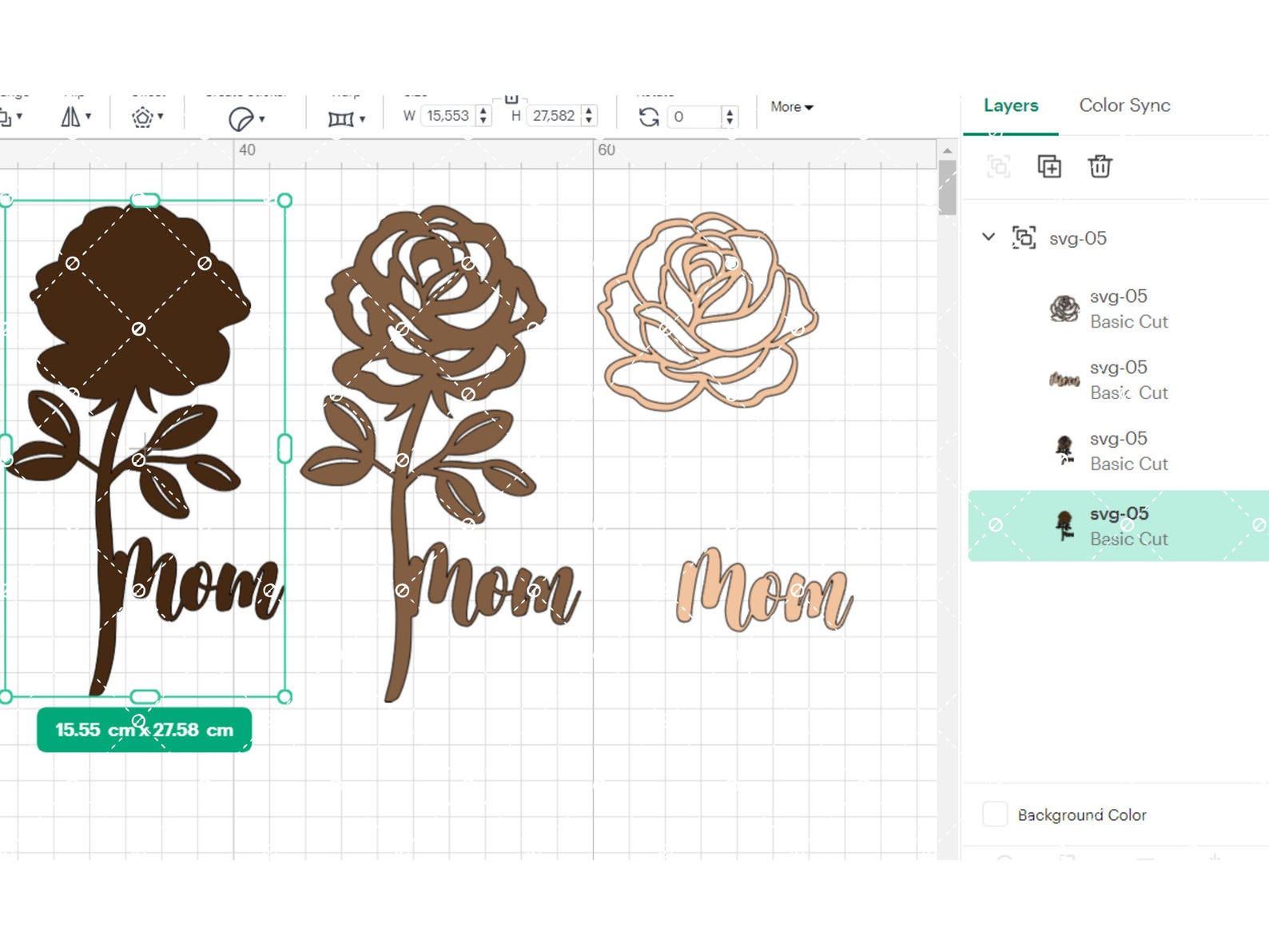 Rose Mom Laser Cut File, Mother's Day Svg (pdf, Png, Eps, Dxf) - Etsy