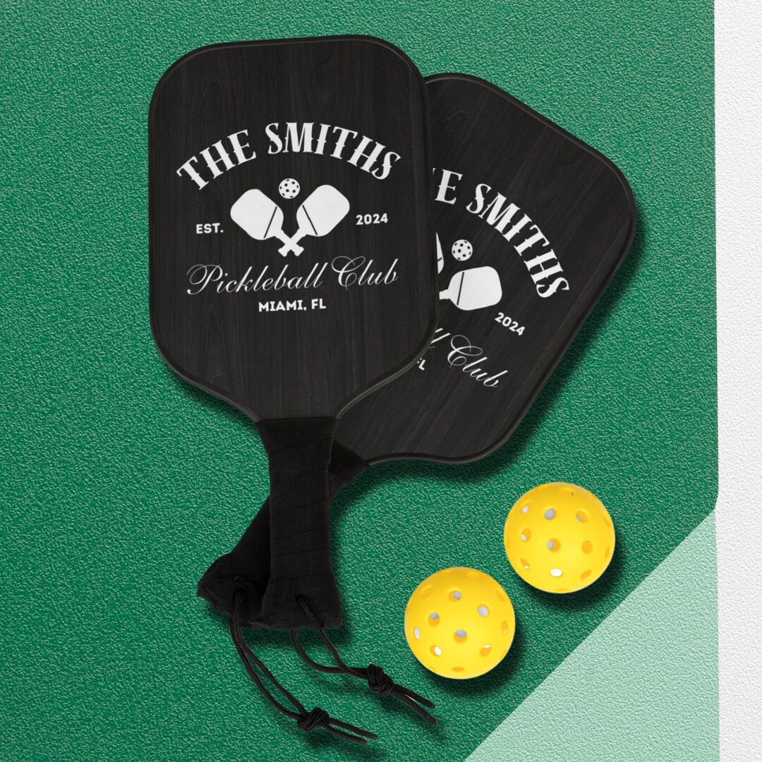 Custom Pickleball Paddle Set, Personalized Wedding Gift, Newlywed Gift ...