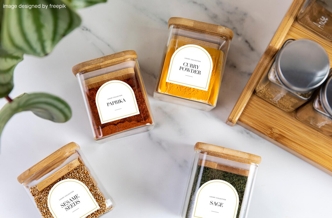 Pantry Labels | Farmhouse Pantry | Custom Kitchen Organization Stickers ...