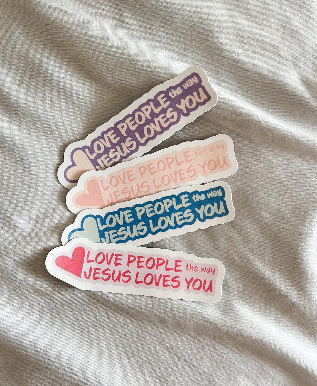 Christian Stickers | Jesus Loves You | Christian White Sticker ...
