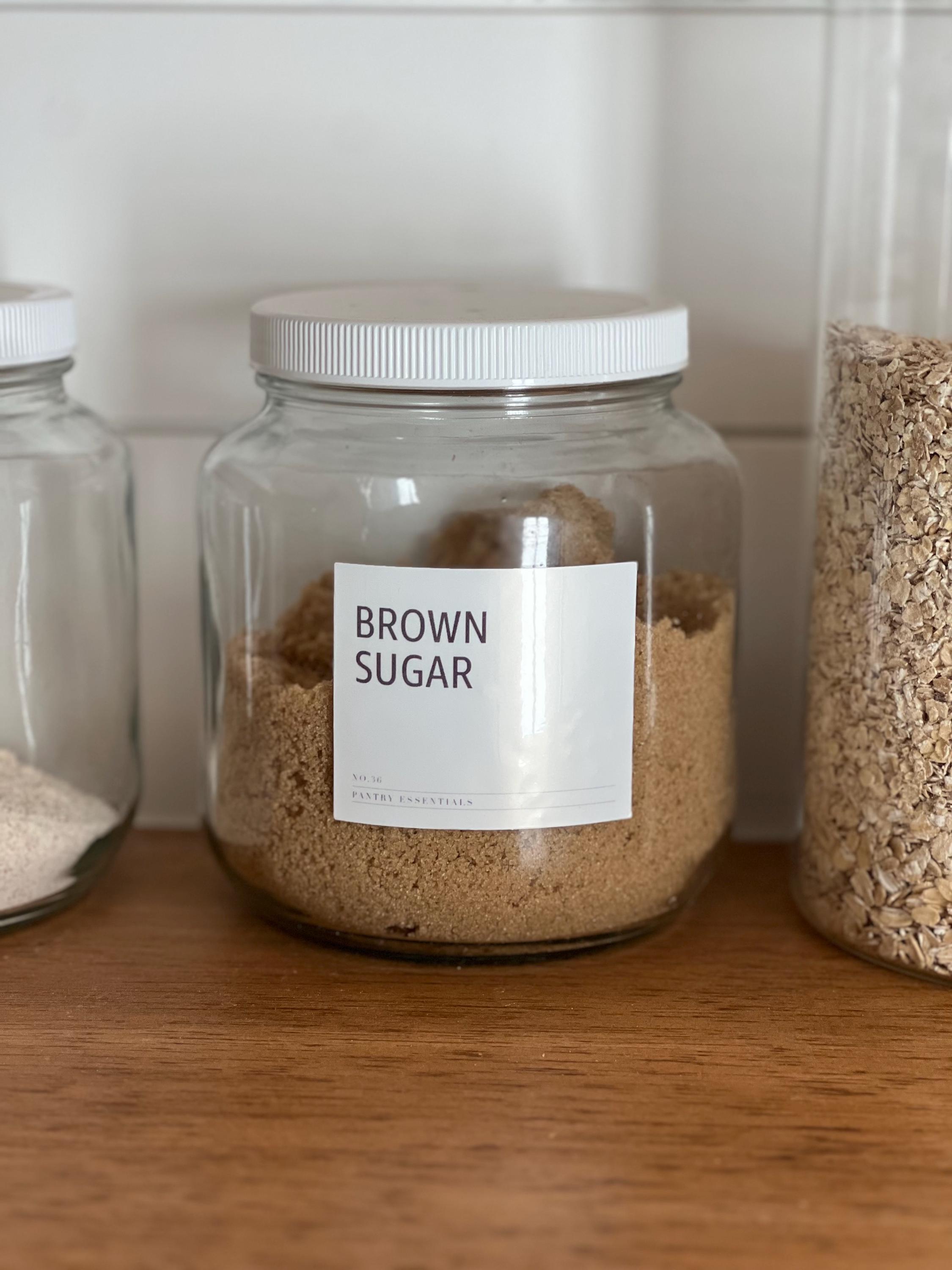 Pantry Minimalist Labels Farmhouse Pantry Custom Kitchen Organization ...