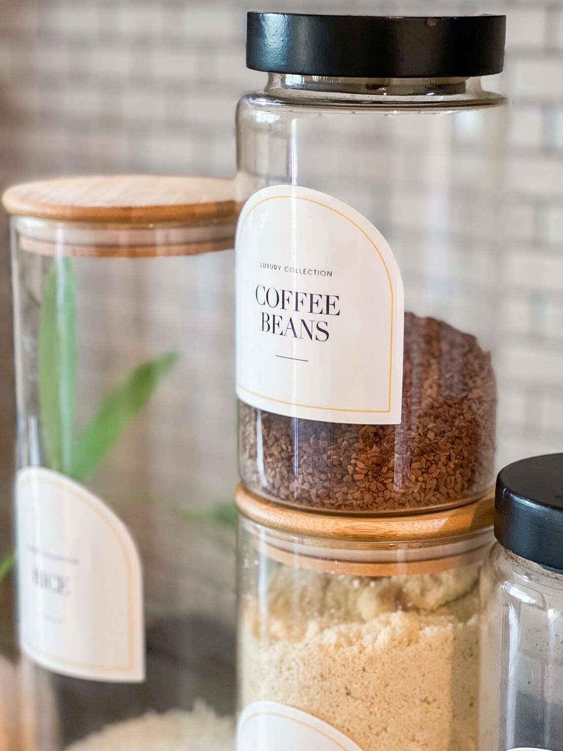 Pantry Labels | Farmhouse Pantry | Custom Kitchen Organization Stickers ...