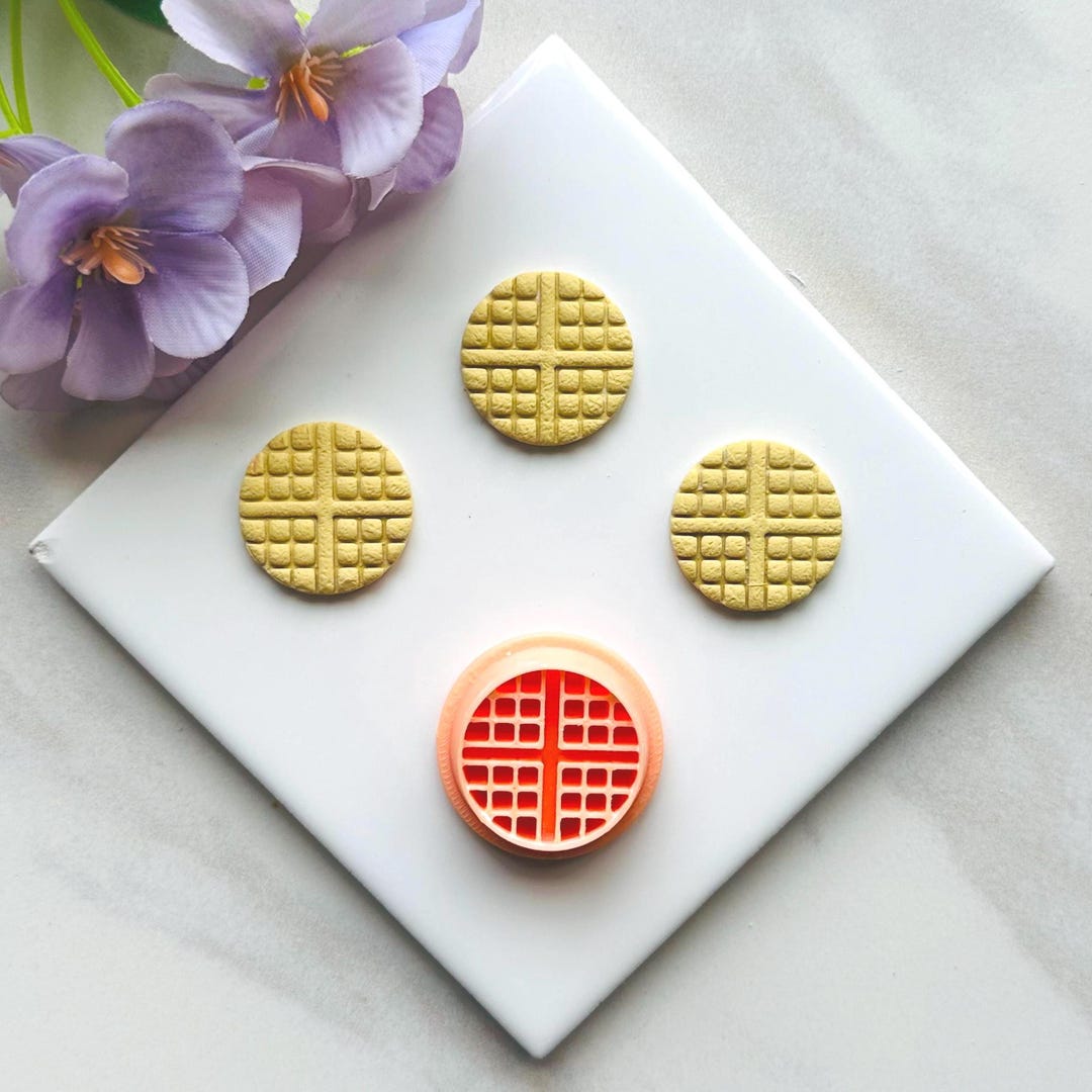 Waffle Clay Cutter: Polymer Clay Cutters for Food Jewelry - Etsy