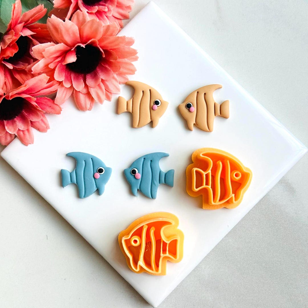 Tropical Fish Clay Cutter | Ocean Clay Cutter Cutters Polymer Clay ...