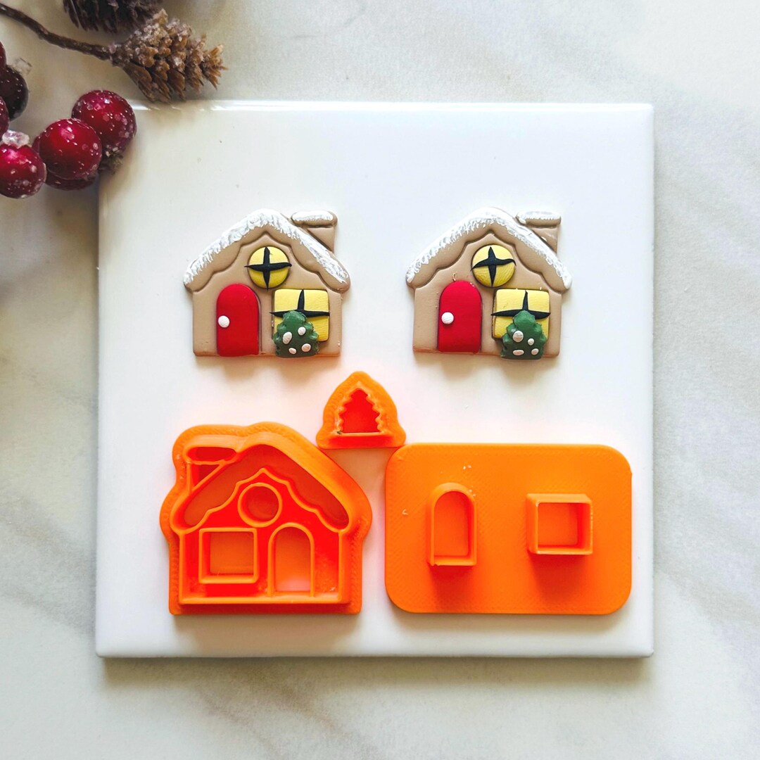 Gingerbread House No. 4 Clay Cutter | Christmas Clay Cutter Cutters ...