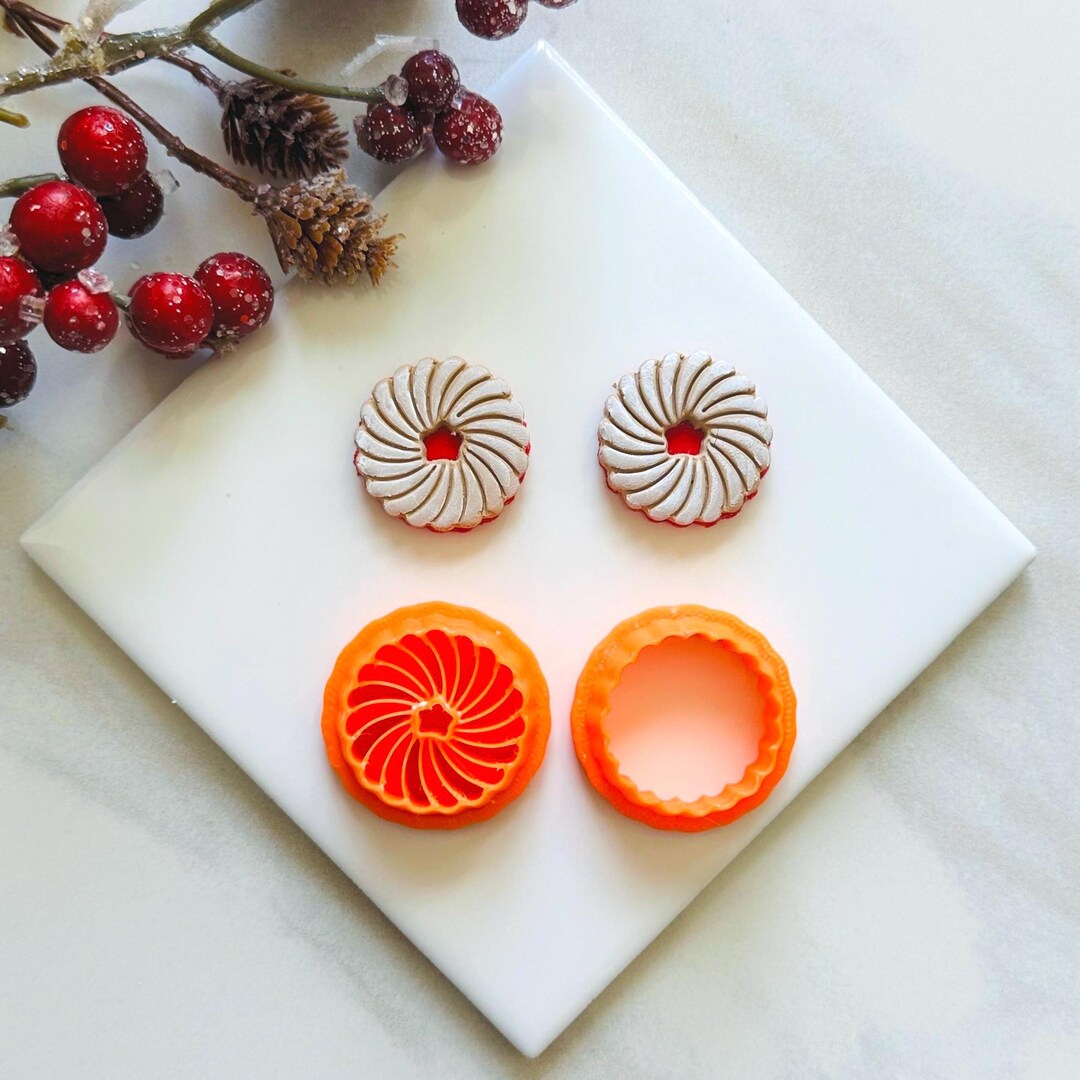 Star Jam Biscuit Clay Cutter | Embossed Polymer Clay Cutters - Etsy