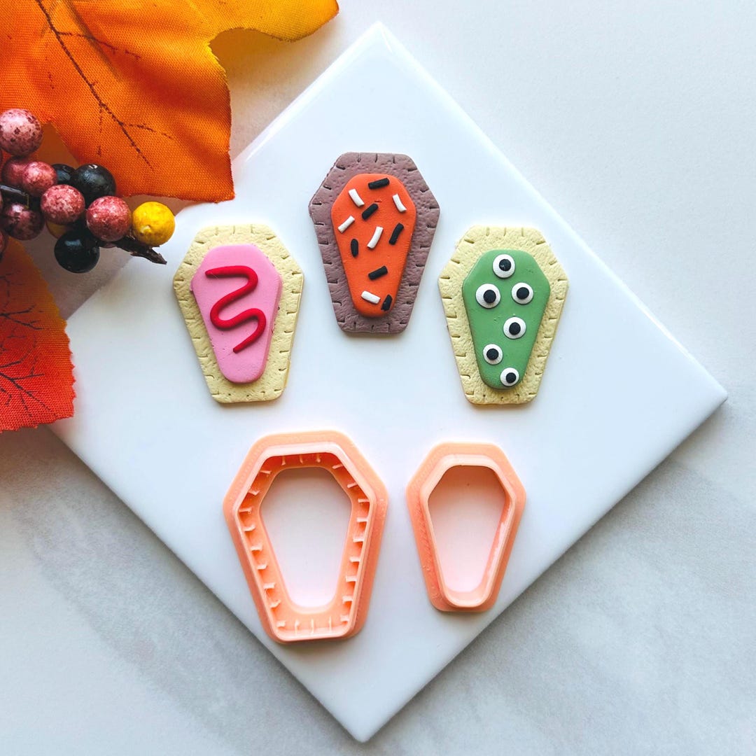Coffin Pop Tart Clay Cutter: Halloween Polymer Clay Jewelry - Etsy