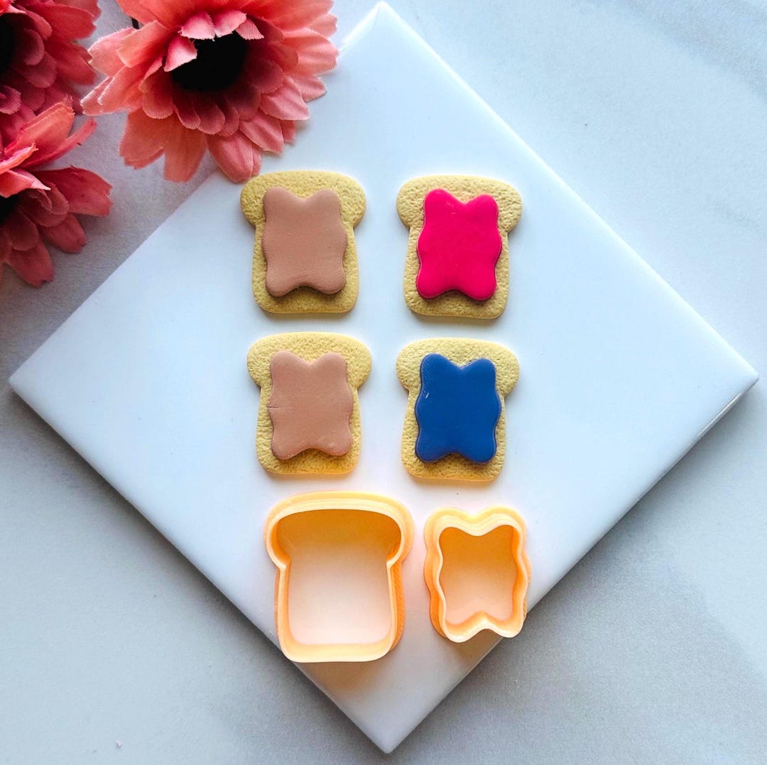PBJ Clay Cutter Set: Valentine's Day Toast Cutter - Etsy