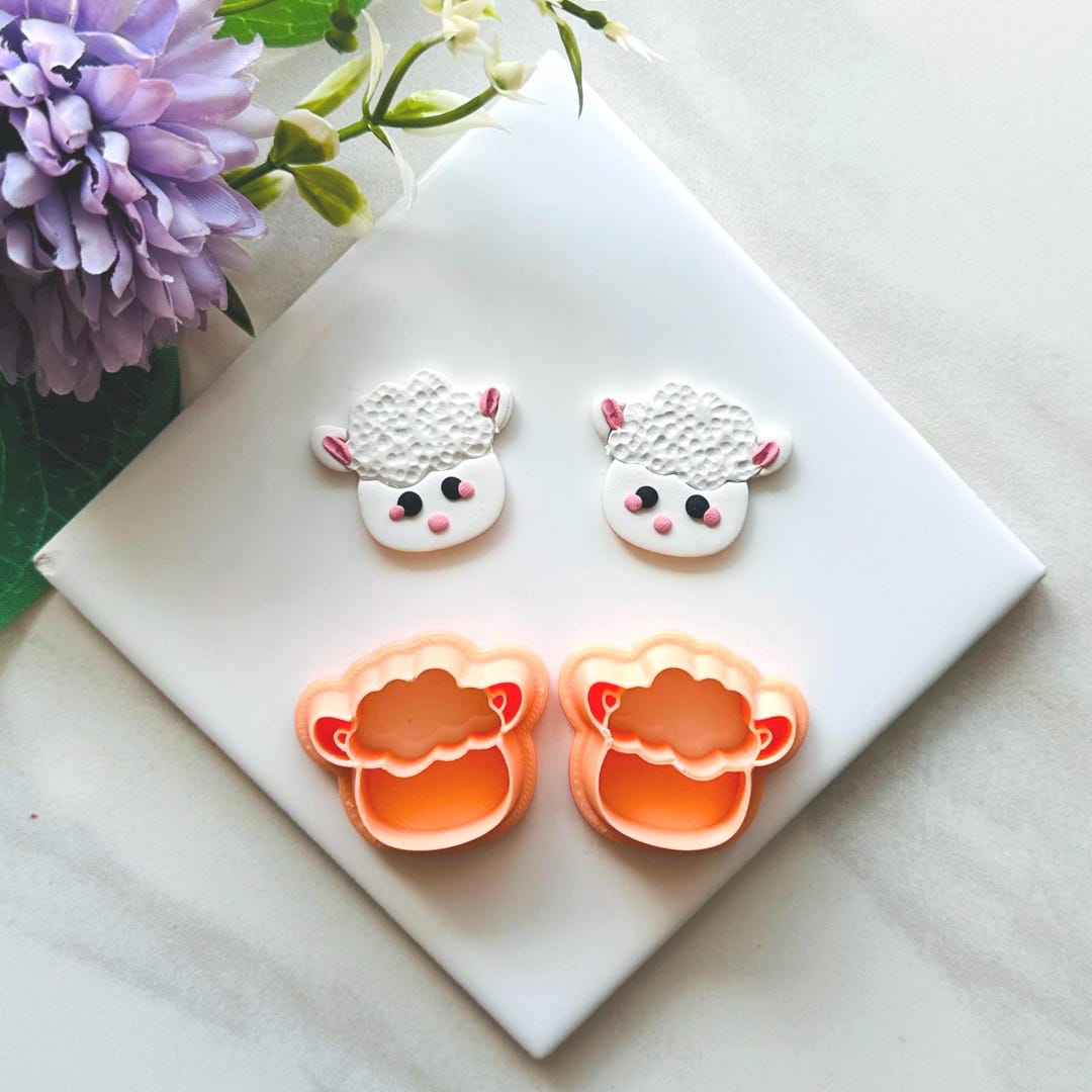 Lamb Clay Cutter Set: Polymer Clay, Spring Easter Design - Etsy