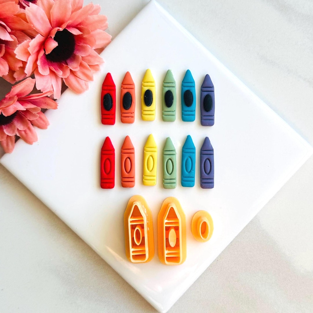 School Crayon Clay Cutter | School Clay Cutter Cutter Polymer Clay ...