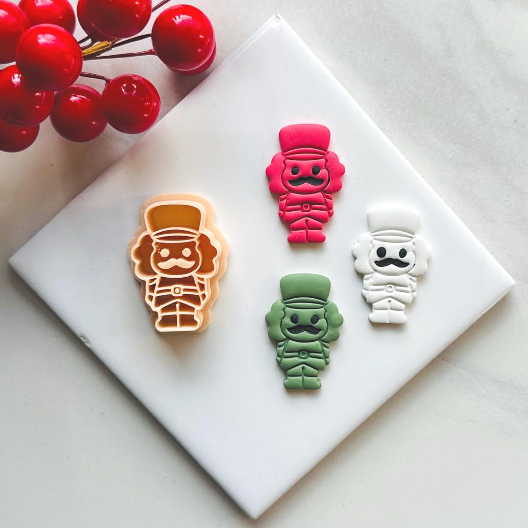 Nutcracker Clay Cutter: Christmas Embossed Polymer Clay Cutters - Etsy