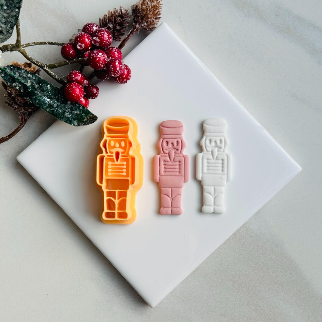 Christmas Nutcracker Clay Cutter: Embossed Polymer Clay Cutters - Etsy