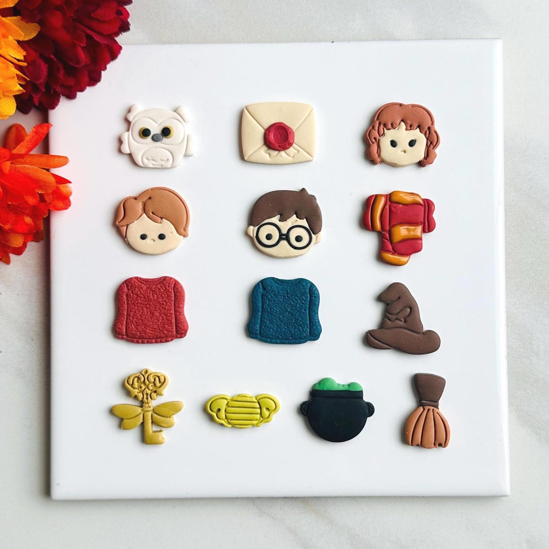 Magic Wizard Clay Cutter 12 a Set | Halloween Clay Cutter Cutters ...