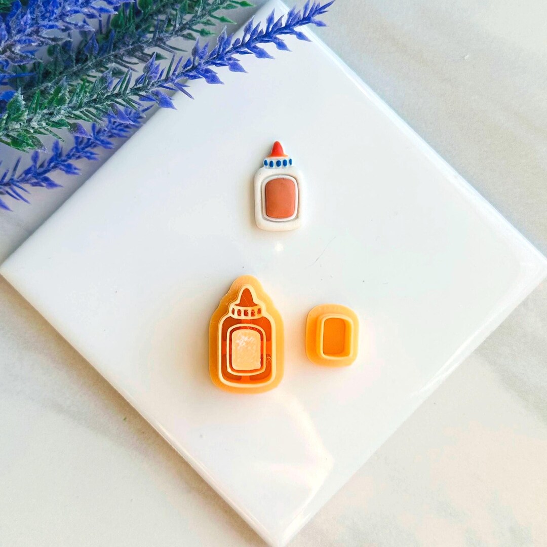 Glue Bottle Clay Cutter: Embossed Polymer Clay Cutters - Etsy
