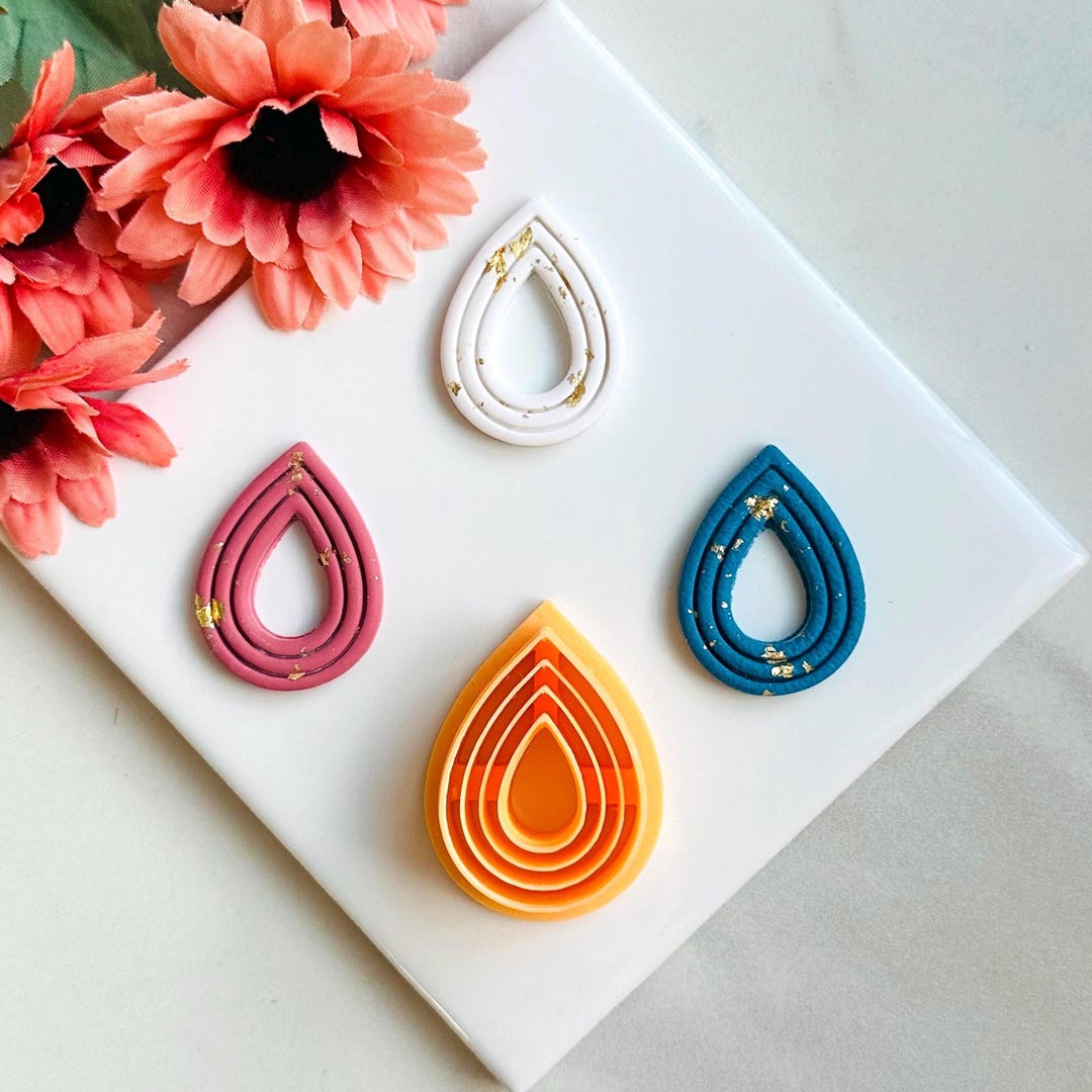 Fat Drop With Line Clay Cutter | Basic Clay Cutter Cutters Polymer Clay ...