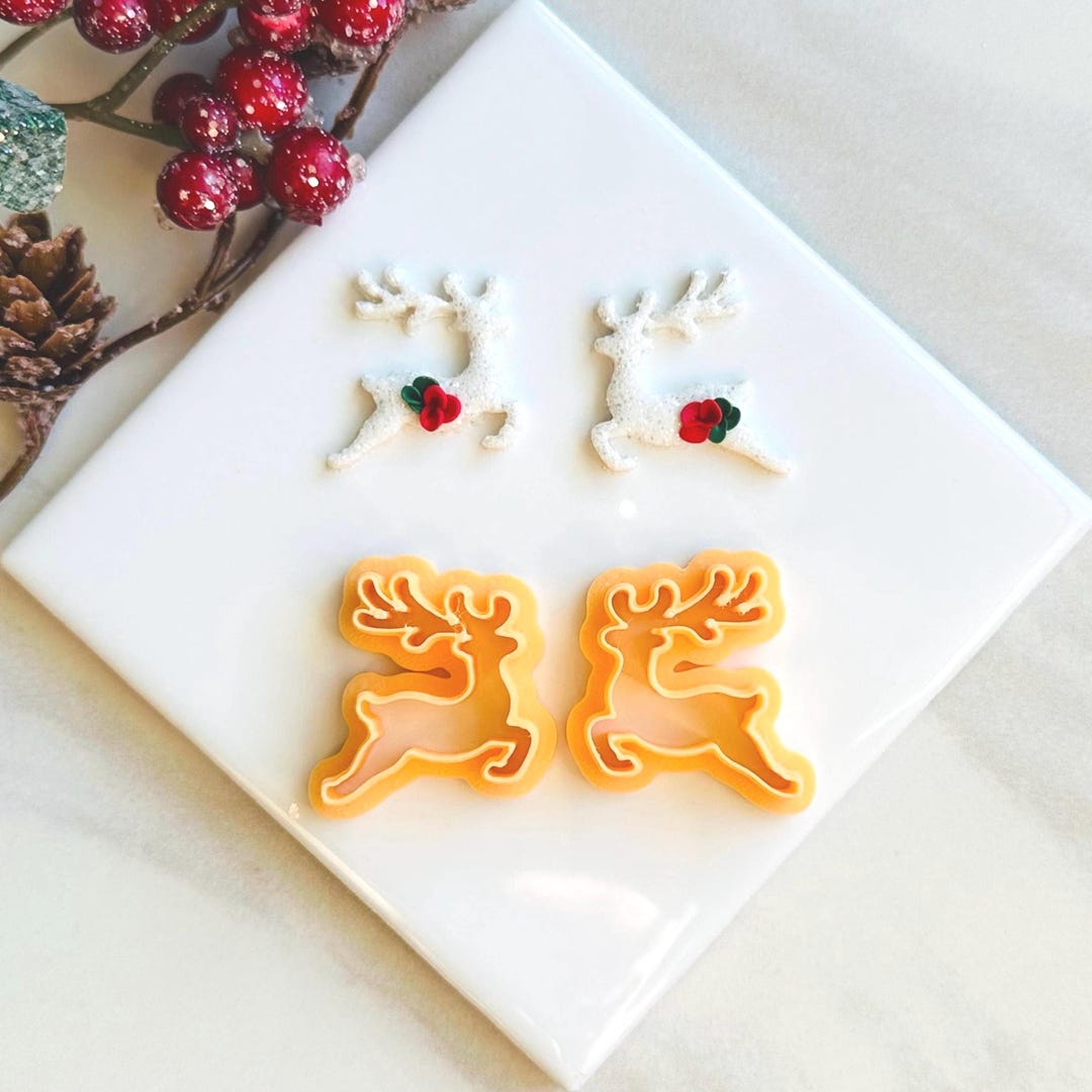 Deer B Clay Cutter | Christmas Clay Cutter Cutters Polymer Clay Cutters ...