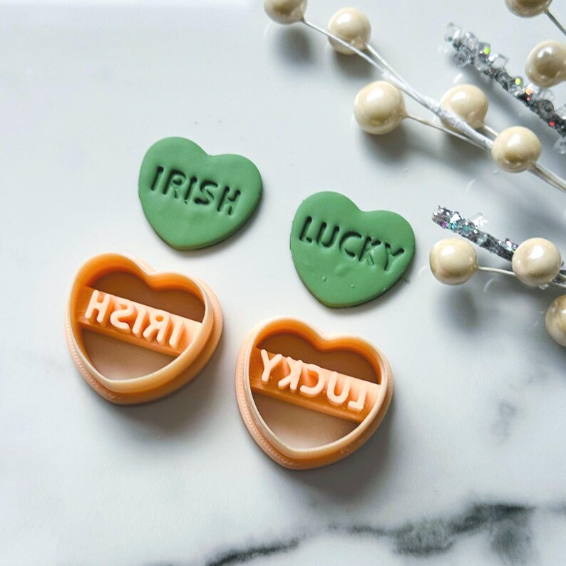 St Patricks Day Irish and Lucky Conversation Heart Clay Cutter: Spring ...