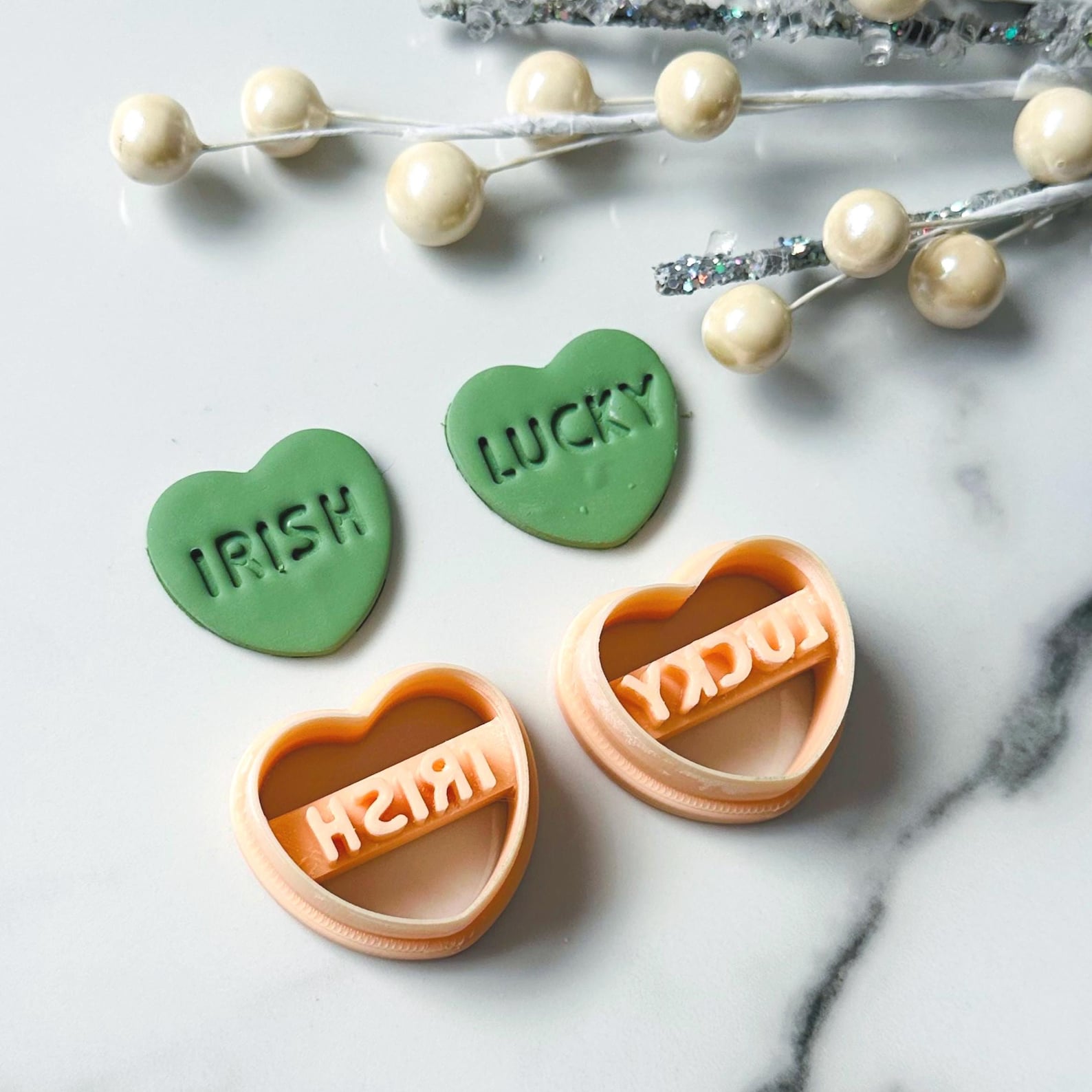 St Patricks Day Irish and Lucky Conversation Heart Clay Cutter: Spring ...