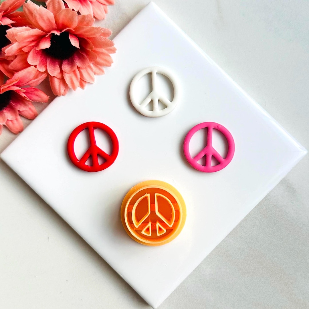 Peace Symbol Clay Cutter: Polymer Clay Cutters - Etsy