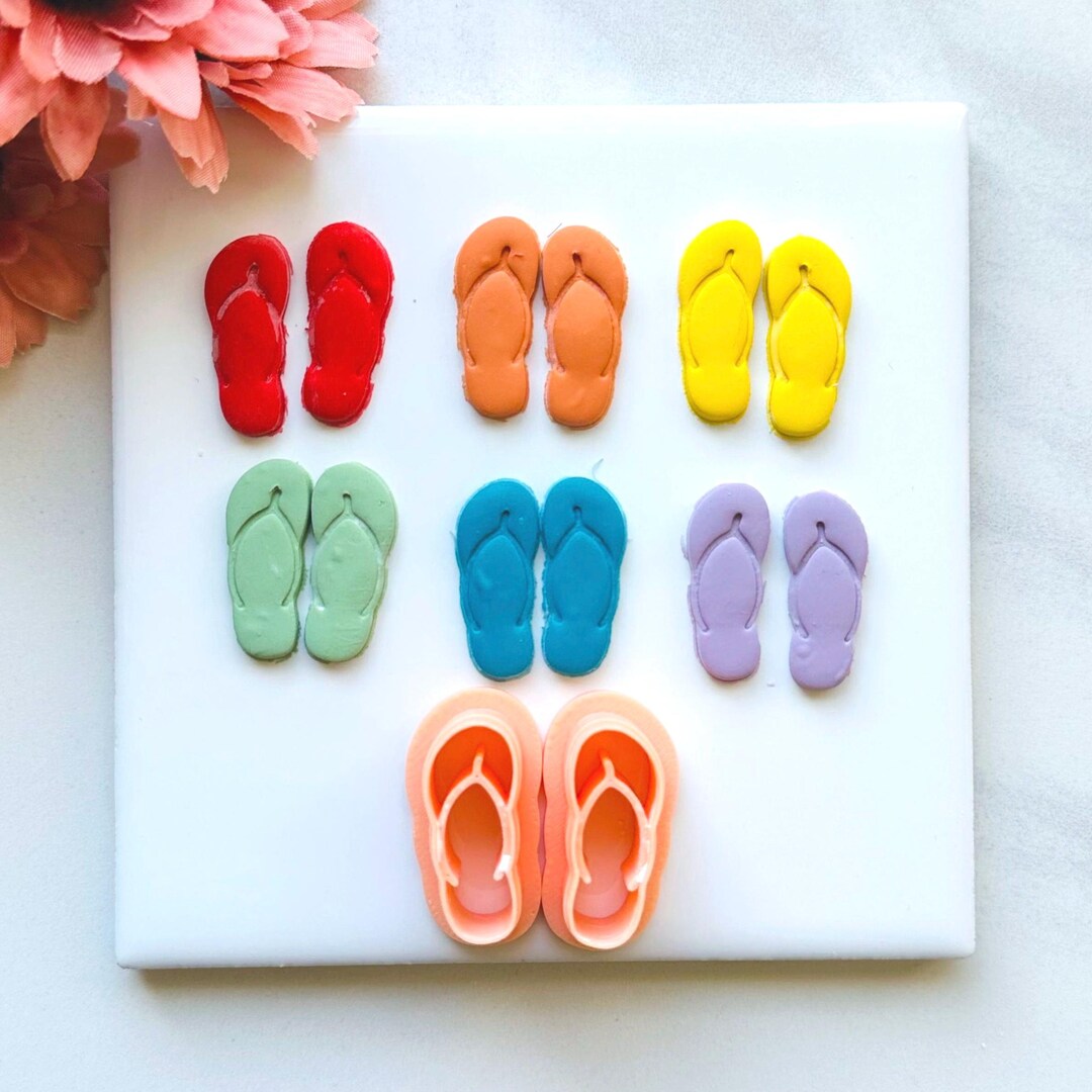 Flip Flops Clay Cutter: Summer Beach Theme, Polymer Clay - Etsy