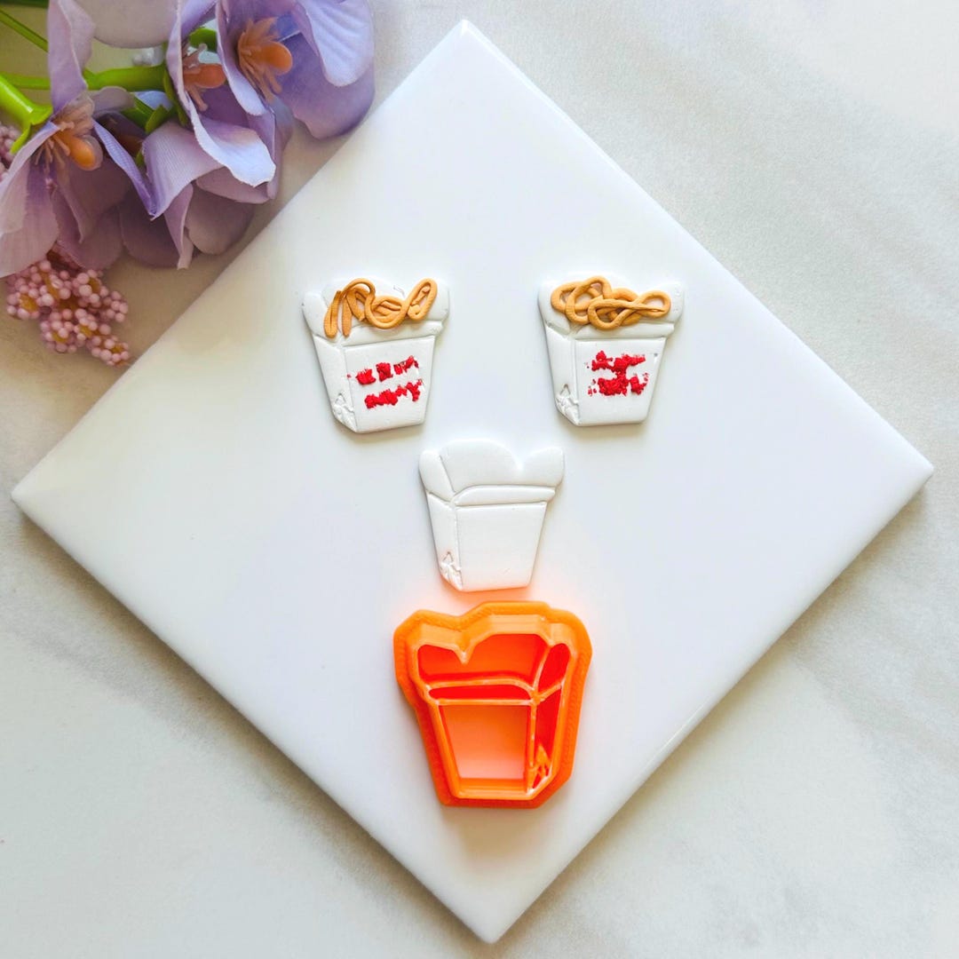 Chinese Takeout Box Clay Cutter: Polymer Clay Cutters - Etsy