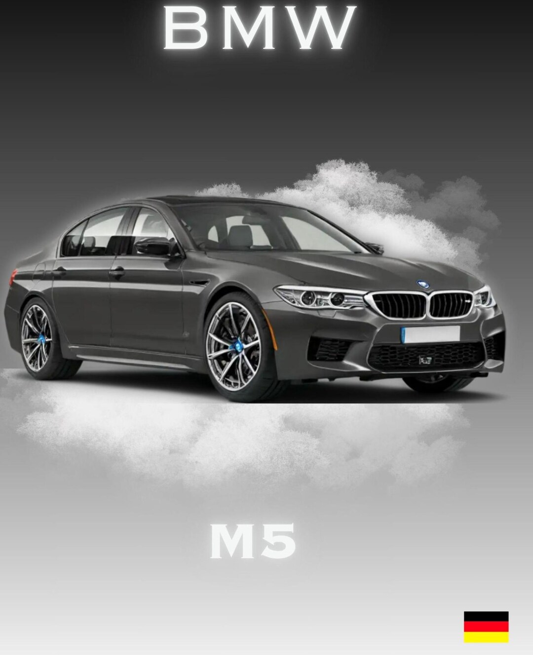 BMW M5 Poster | Digital Download | Modern Automotive Wall Art | Car ...