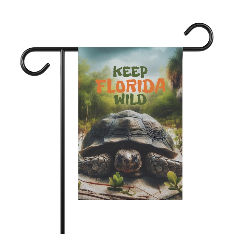 Keep Florida Wild [gopher Tortoise] - Garden & House Banner Flag - Etsy