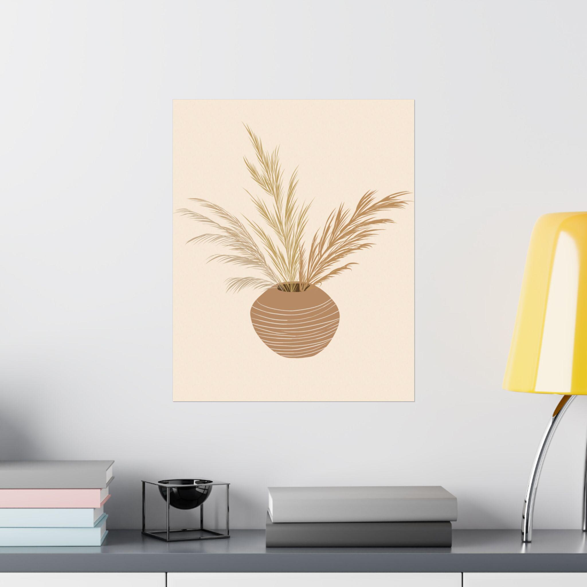 Matte Vertical Boho Themed Posters Plant Poster Positive Vibe Poster ...