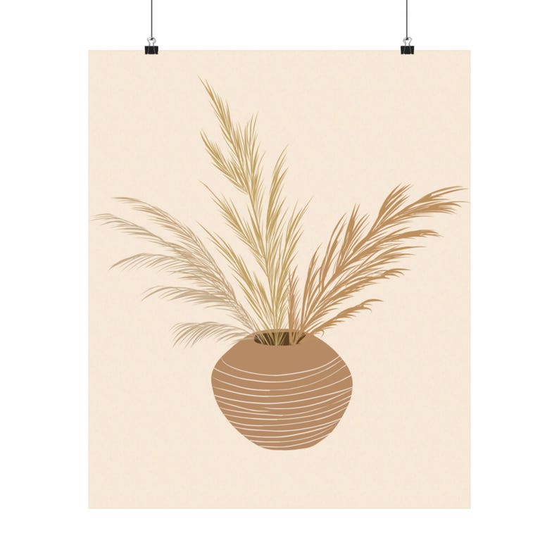 Matte Vertical Boho Themed Posters Plant Poster Positive Vibe Poster ...