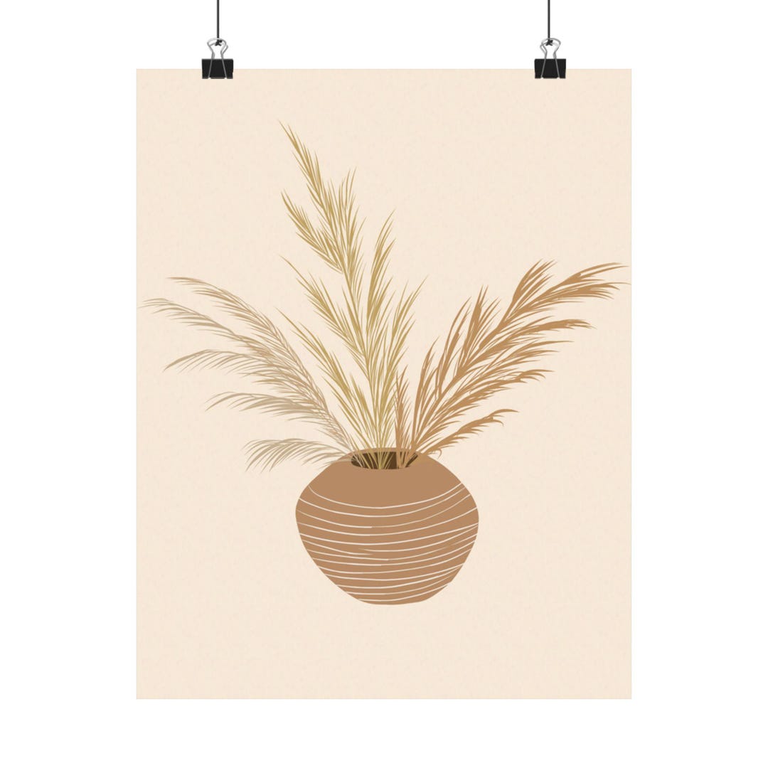 Matte Vertical Boho Themed Posters Plant Poster Positive Vibe Poster ...