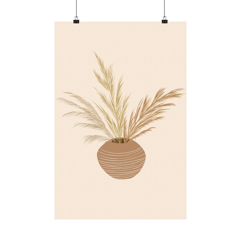 Matte Vertical Boho Themed Posters Plant Poster Positive Vibe Poster ...