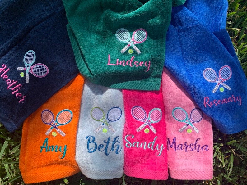 Tennis Towels Personalized and Available in Several Colors - Etsy