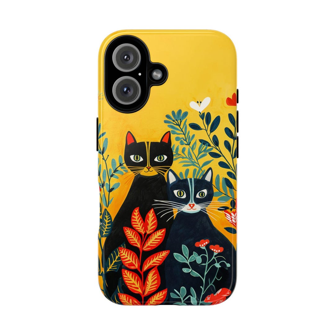 Black Cats iPhone 16 Case Cute Cat Phone Cover for iPhone 16 Pro Max, 16 Plus, Samsung S24 - Etsy