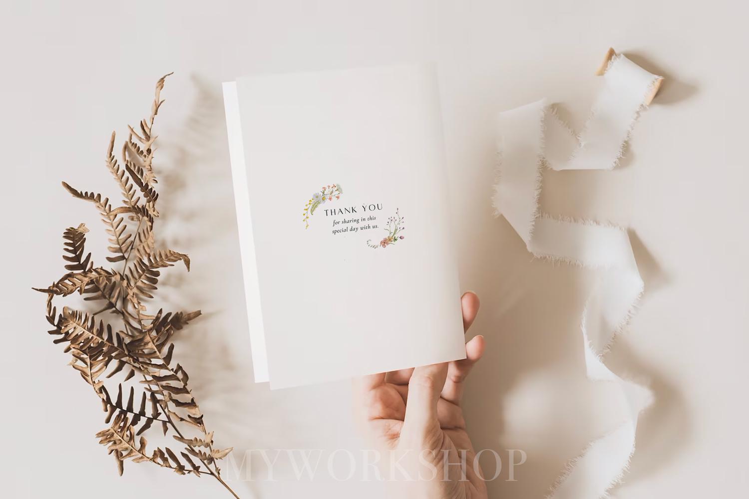 Wild Flower Wedding Booklet Template, Editable Floral Booklet Template ...