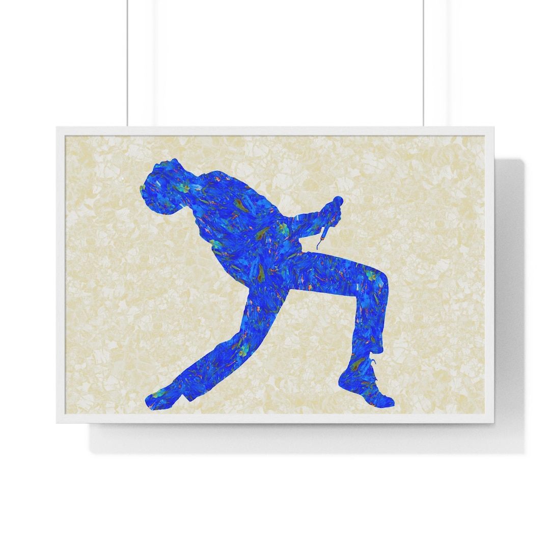 Freddie Mercury Queen Art Print, Rock Legends Poster, Museum-grade ...