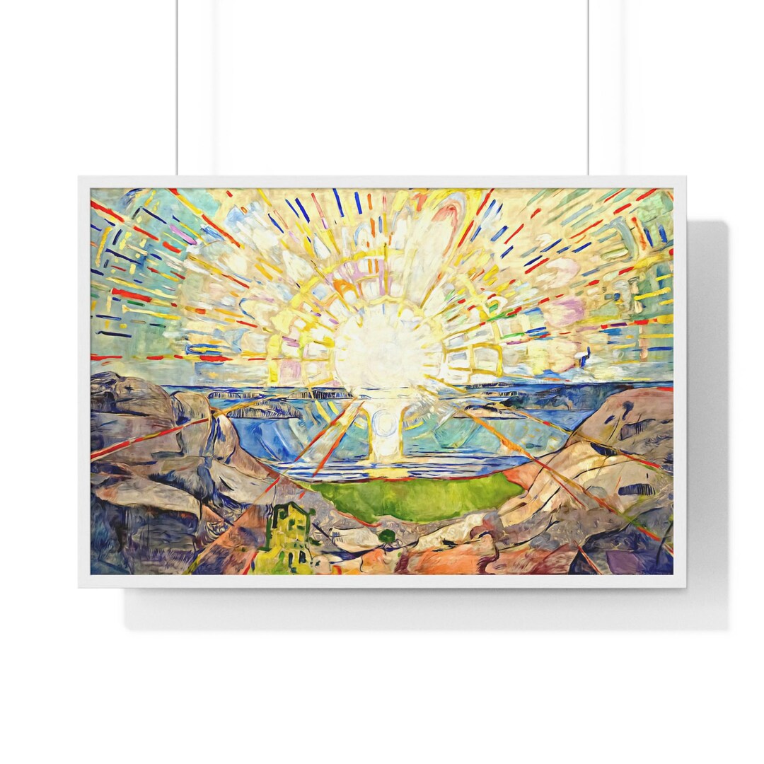 Edvard Munch the Sun, Premium Museum-grade Print Vibrant Colors ...