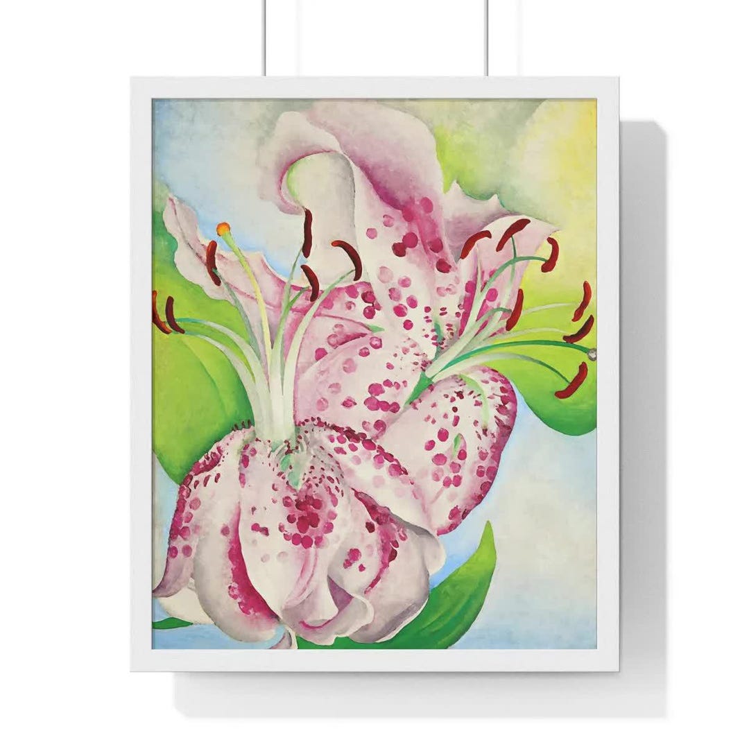 Georgia O'keeffe, Pink Spotted Lilies, Art Print, American Painter ...
