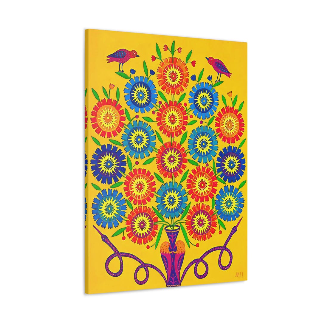 Maria Prymachenko, Stars, Art Canvas Print, Vibrant Colors, Archival ...