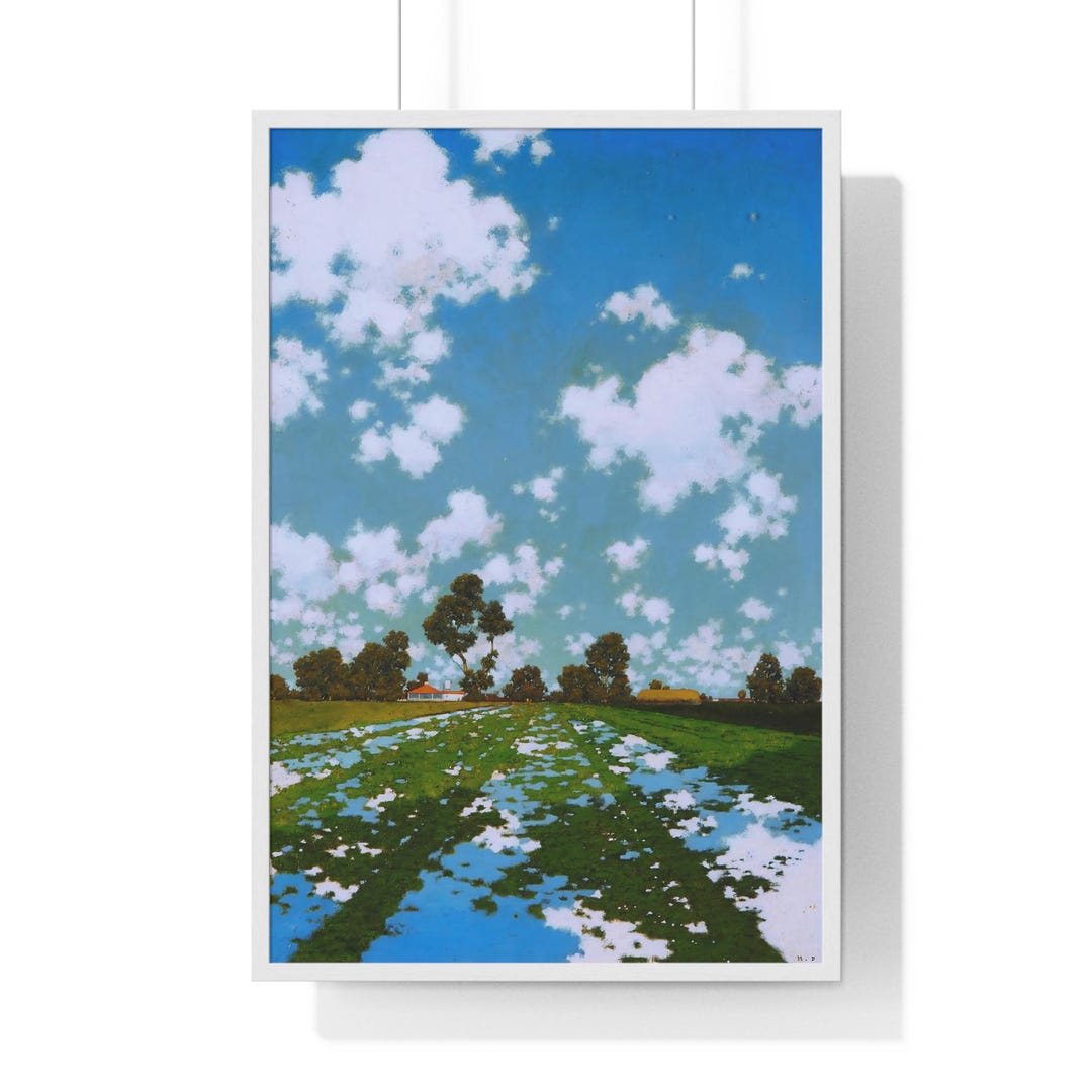 Neo-classical Maxfield Parrish Art Print Field of Alfalfa Matte Paper ...