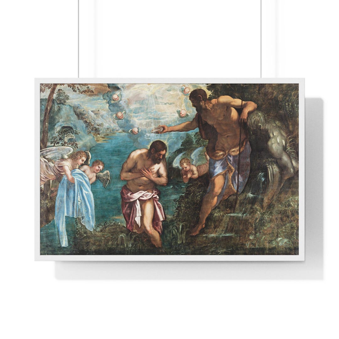 Jacopo Tintoretto, Baptism of Christ, Art Print, Renaissance, Mannerism ...