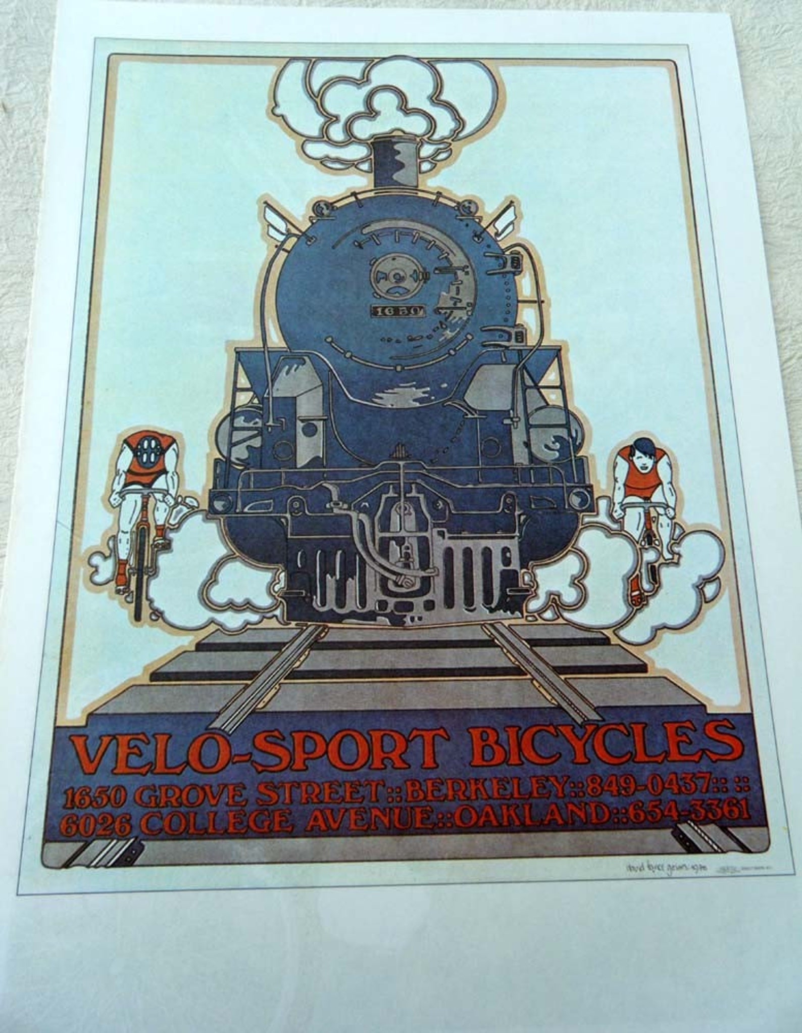 Vintage Bicycle Poster 1960s Raleigh Bicycles Nottingham England Poster ...
