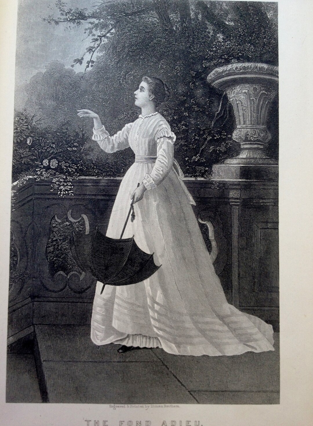 The Fond Adieu 1888 Steel Plate Engraving to Frame 7 X 10 - Etsy