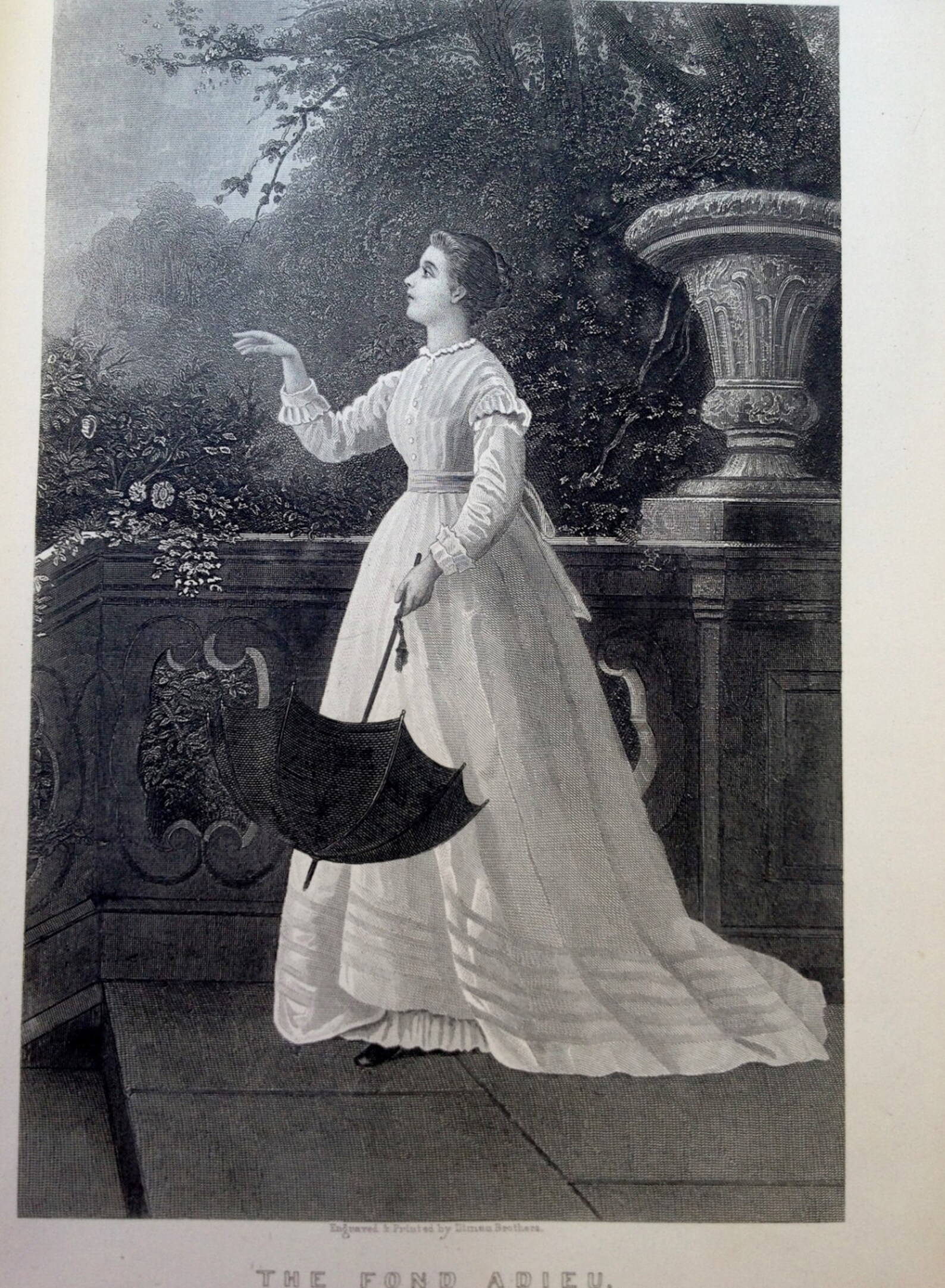 The Fond Adieu 1888 Steel Plate Engraving to Frame 7 X 10 - Etsy