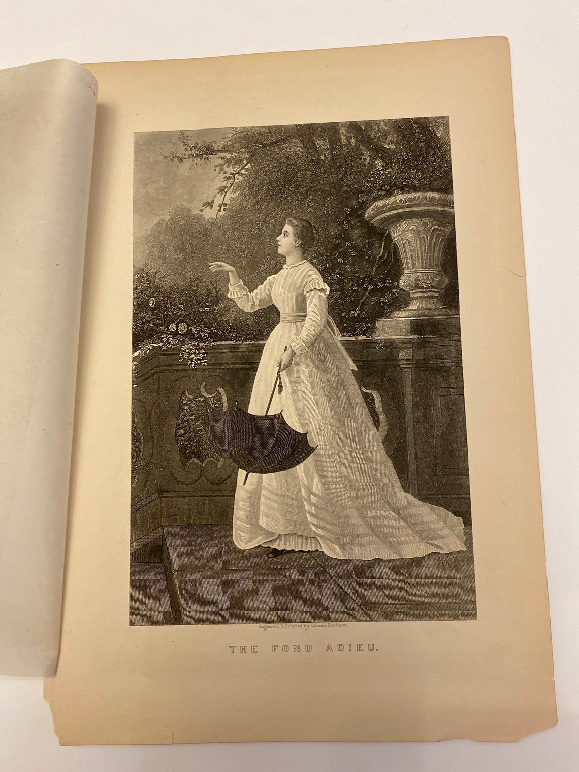 The Fond Adieu 1888 Steel Plate Engraving to Frame 7 X 10 - Etsy