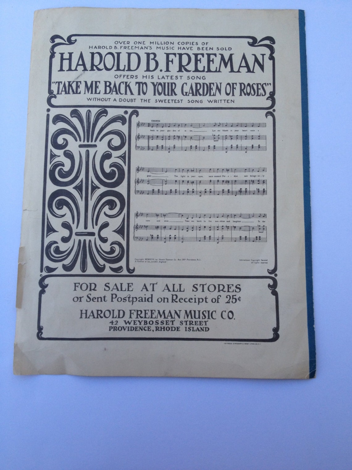 1919 Vintage Sheet Music Just A Girl Like You Coversilent Film Actress ...