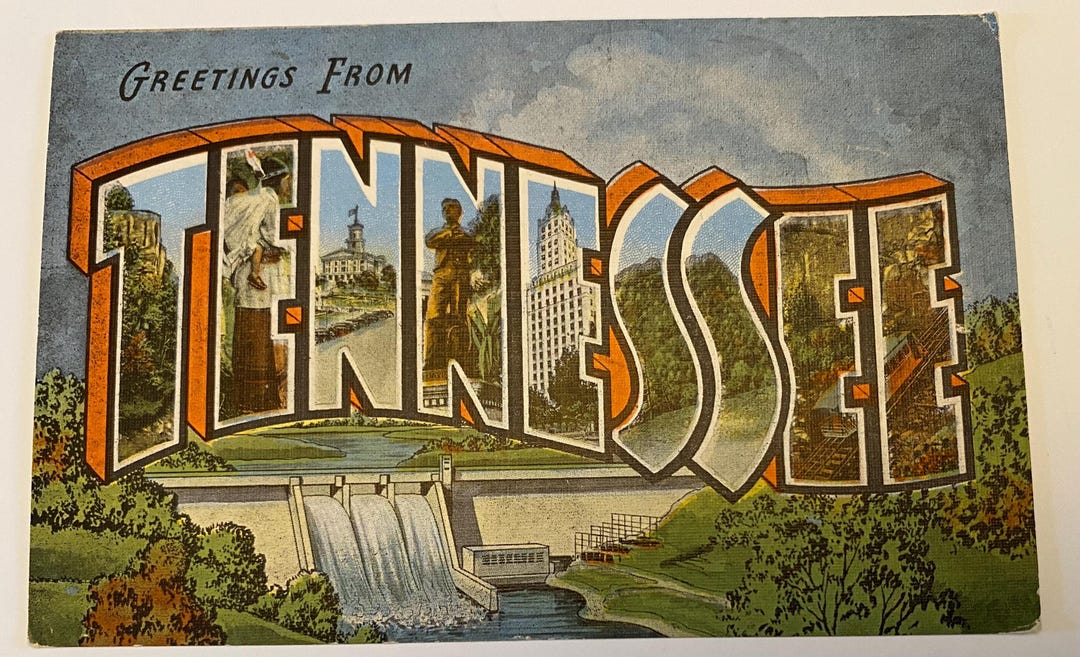 Vintage Postcard Greeting From TENNESSEE Unused - Etsy