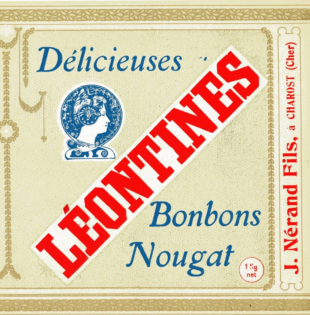 Vintage French Bon-bon Label Original Unused Delicieuses - Etsy