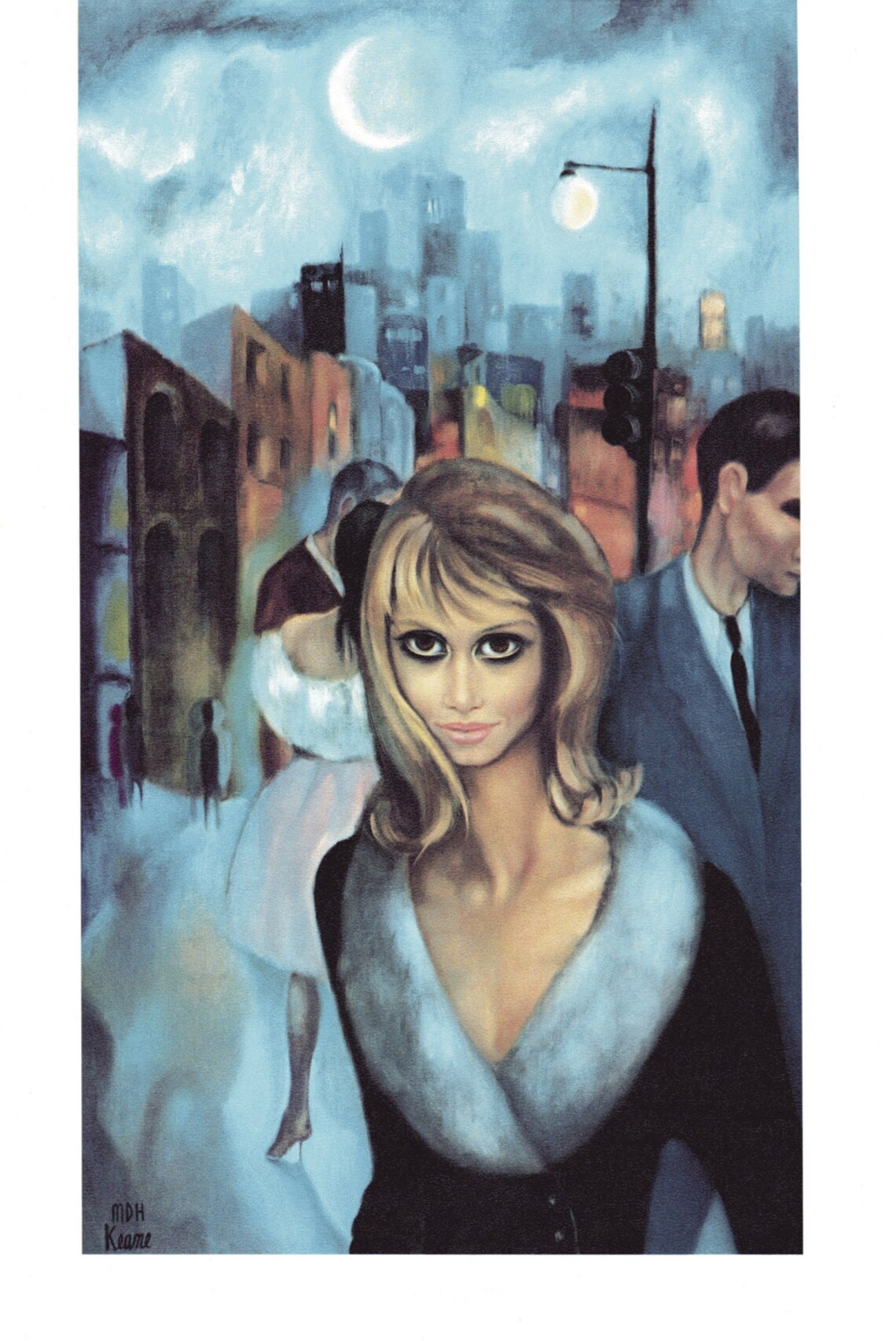 Escape A Margaret Keane Big Eye Girl Lithograph Book Print 1960s - Etsy
