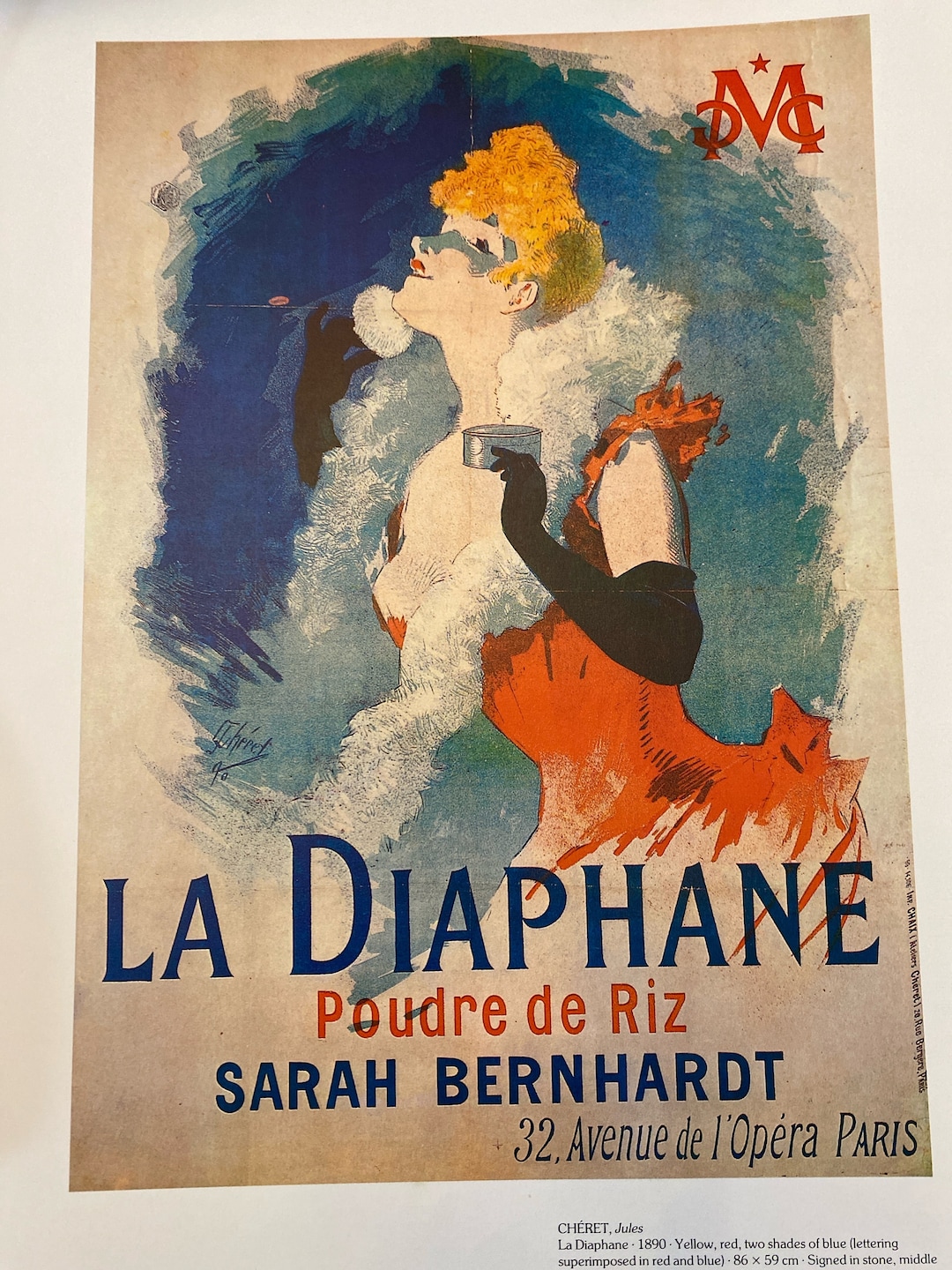 French Poster - La Diaphane 1890 Face Powder Advertisement - 1989 ...