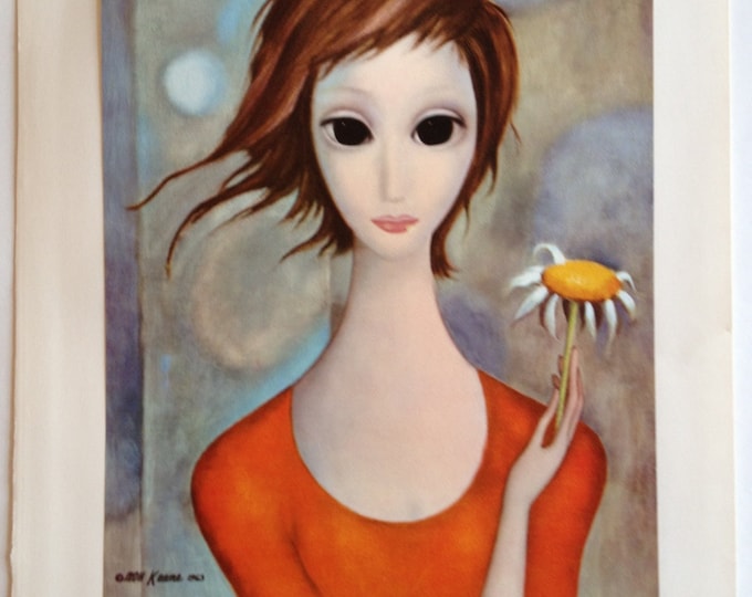 Daisy Margaret Keane Big Eye Girl Lithograph Book Print 1963 - Etsy